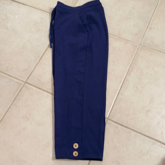 Pants & Jumpsuits | Navy Blue Capris | Poshmark